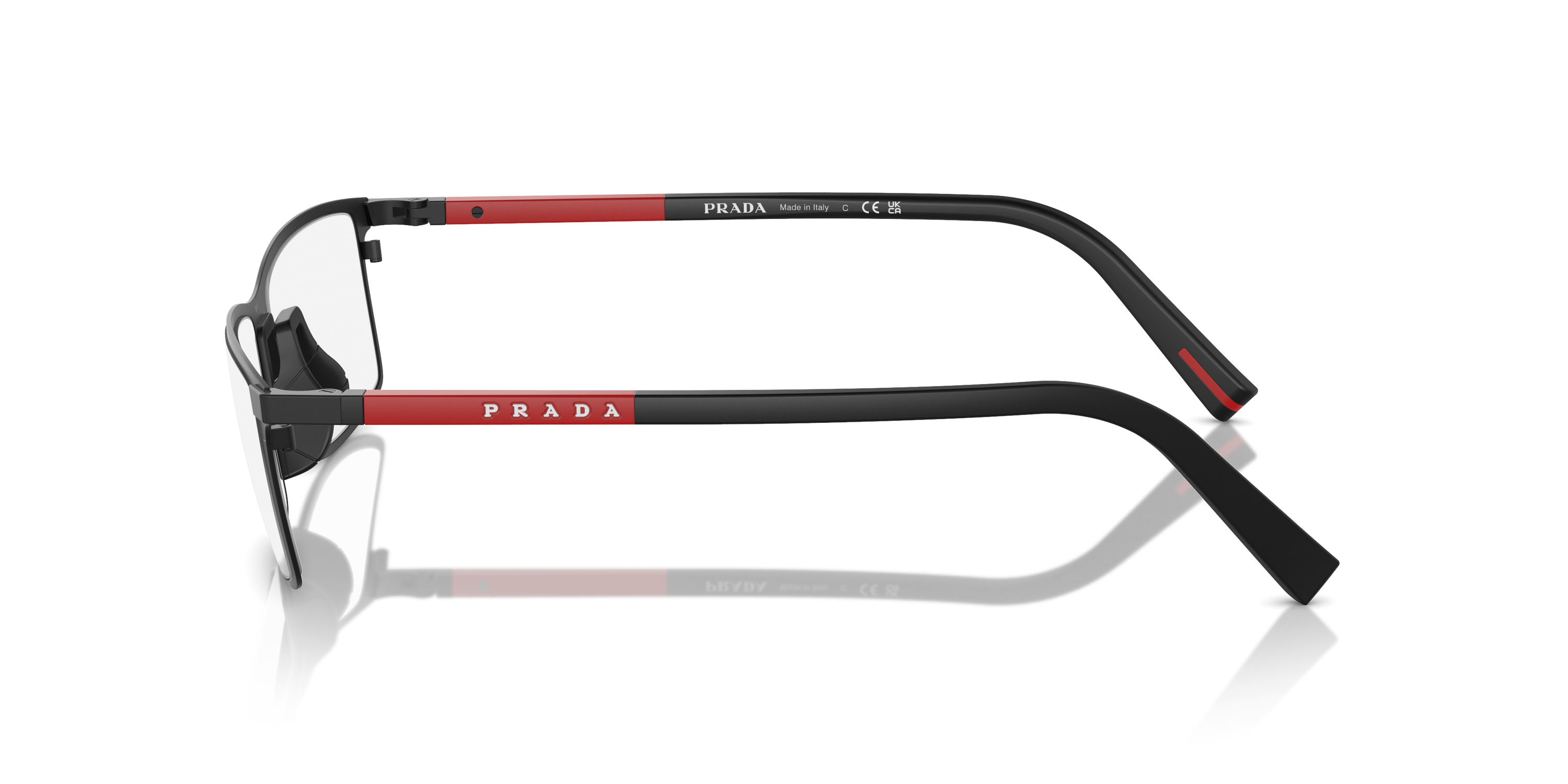 Prescription glasses PRADA LINEA ROSSA PS 53QV 1BO1O1 55 – Visual Click